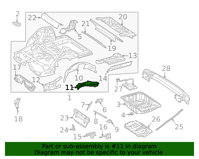 213-610-60-02 - Rail Reinforced 2017-2023 Mercedes-Benz | Mercedes-Benz ...