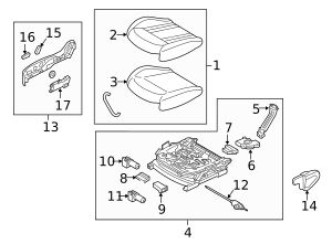2019-2021 Genesis G70 Cushion Assembly 88200-G9020-XKB | QuirkParts