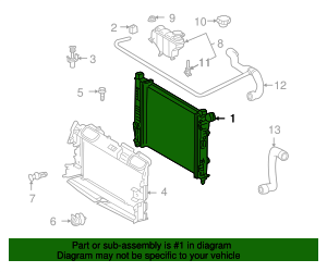 2035003403 - Radiator 2001-2007 Mercedes-Benz | AutoNationParts.com