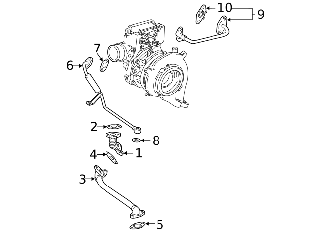 Turbocharger Oil Return Pipe Gasket 12737099 | GM Parts Center