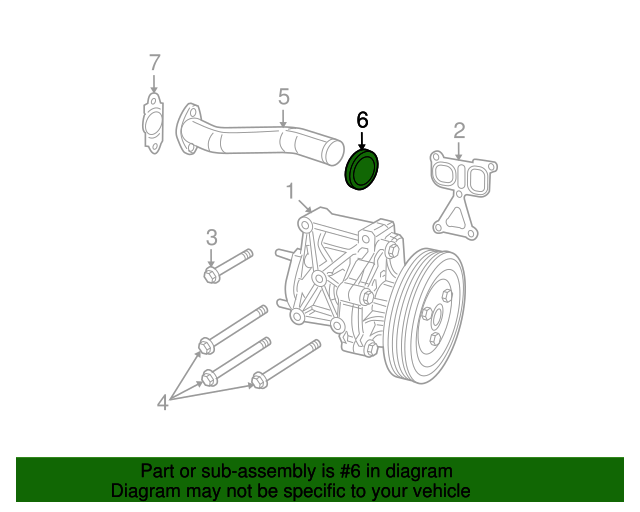 2007-2020 Fiat Inlet Tube O-Ring 4884873AA | TascaParts.com