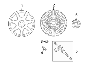 52960-J6100 - Center Cap 2019-2020 Kia K900 | Kia.Parts Store