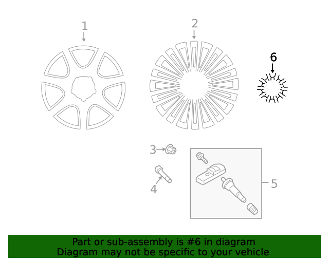 52960-J6100 - Center Cap 2019-2020 Kia K900 | Kia.Parts Store