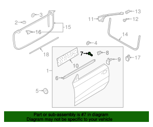 2008-2017 Audi Reinforced Beam Bolt N-911-946-01 | Genuine Audi Parts