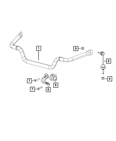 Front Stabilizer Bar for 2019 Ram 1500 | Mopar Factory Parts