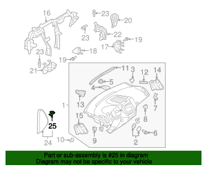 2004-2018 Volkswagen Body A-Pillar Trim Panel Clip 3B0-858-137 | OEM ...