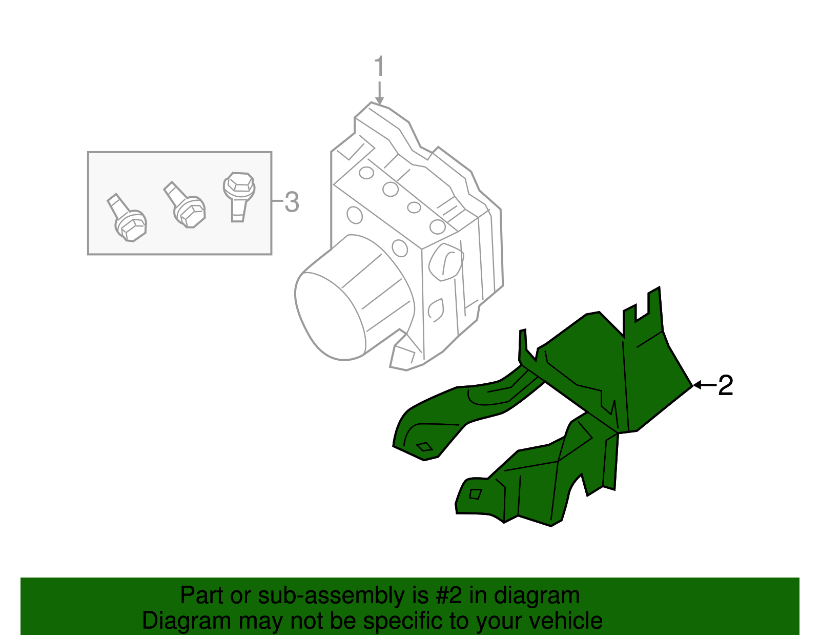 47840-4RA0B - 2016-2018 Nissan Altima - Actuator Assembly Mount Bracket ...