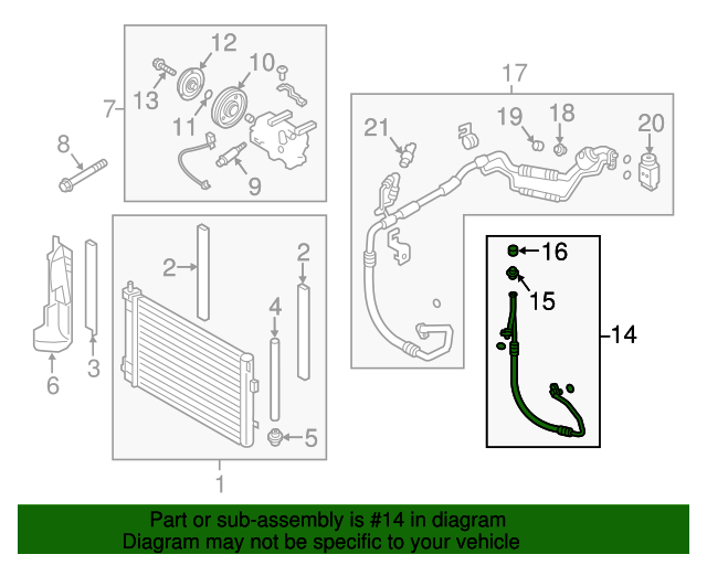 2016-2017 Hyundai Elantra GT Discharge Hose 97762-A5600 | QuirkParts