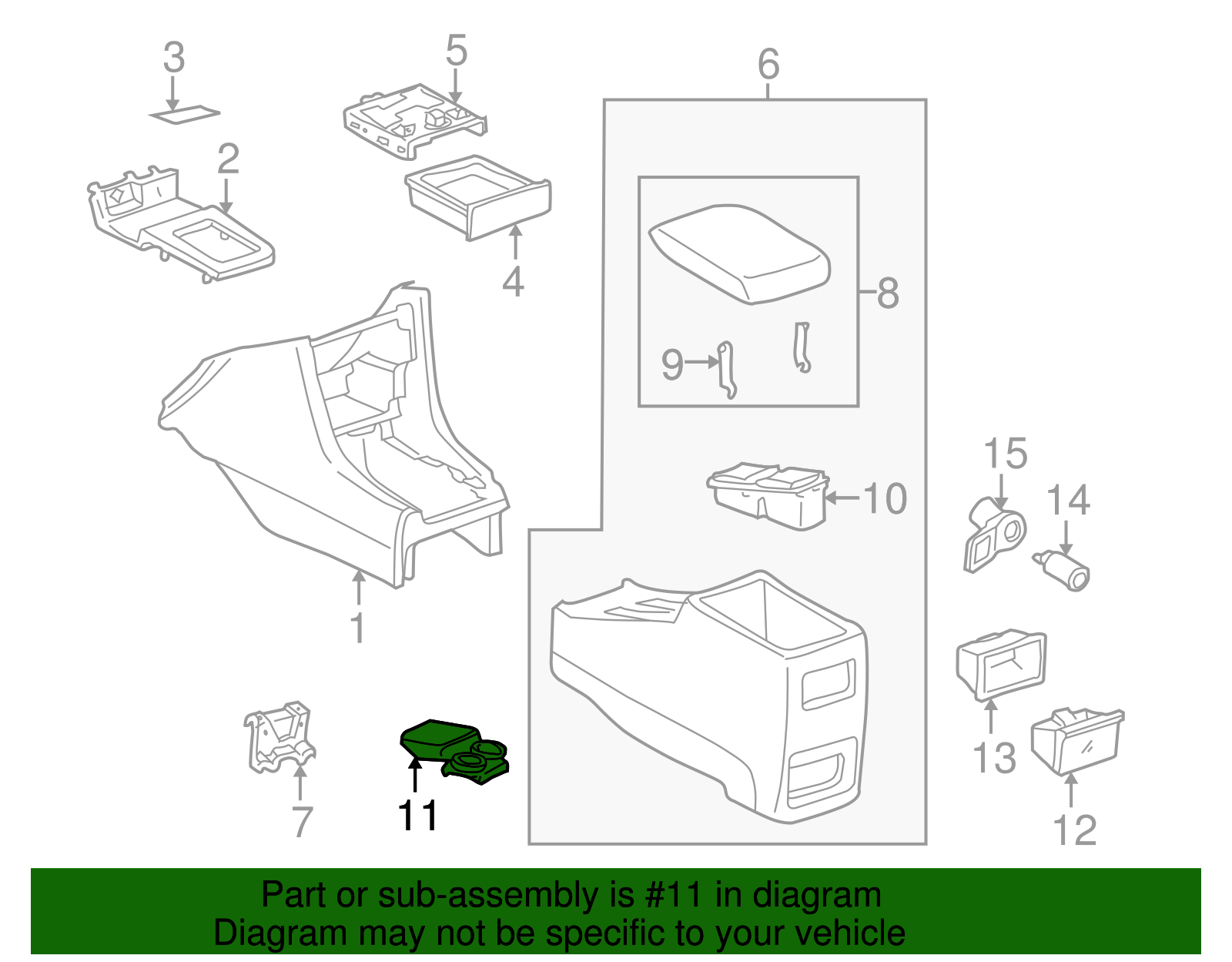 1997-2001 Toyota Camry Cup Holder 55630-33010-C0 | Toyota San Diego Parts