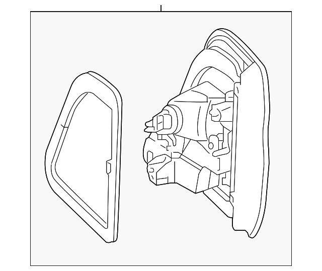 166-906-60-02 - Backup Lamp Assembly - 2016-2019 Mercedes-Benz ...