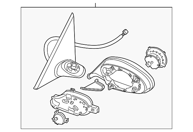 51-16-7-282-571 - Mirror Assembly - 2009-2012 BMW | BMWPartsHub