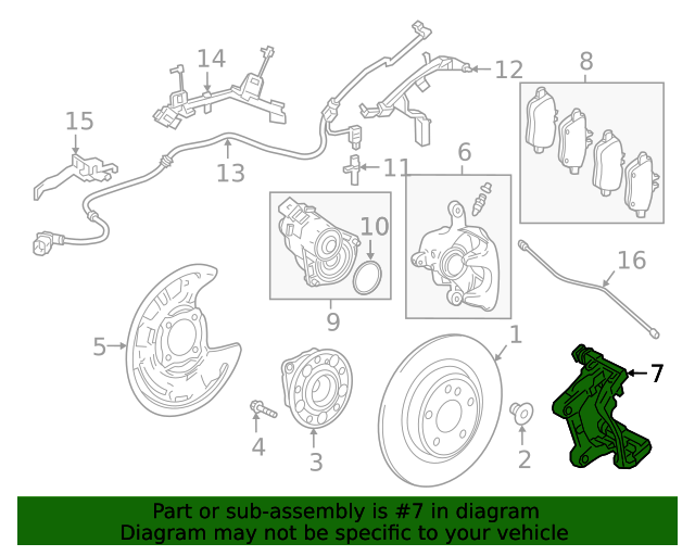 247-423-24-00-64 - Caliper Mount 2020-2023 Mercedes-Benz | Mercedes ...