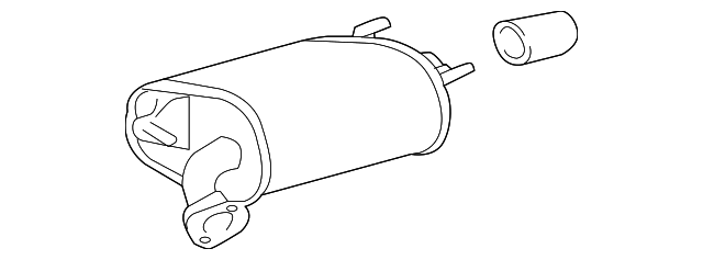 17430-0V041 - Rear Muffler 2012-2017 Toyota Camry | Bam Wholesale Parts