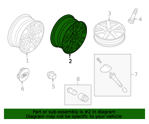 2020-2021 Ford Escape Wheel, Alloy LV4Z-1007-A | TascaParts.com