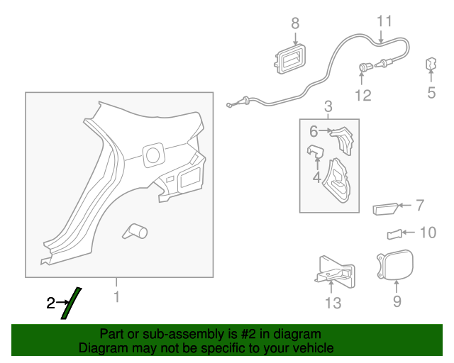 58742-02130 - Stone Guard - 2009-2013 Toyota Corolla | OEM Genuine ...