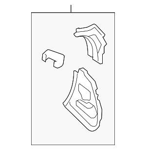 Toyota 2009-2013 Toyota Corolla End Panel 61697-02910 | Toyota Parts