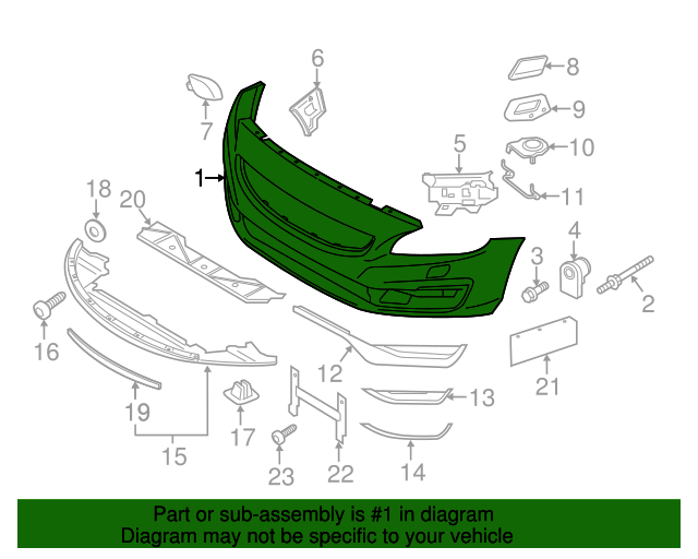 2015-2018 Volvo Bumper Cover 39831623 | TascaParts.com