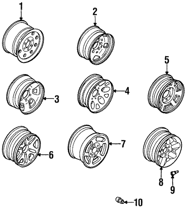 1989-2004 Isuzu Wheel Nut 8973331080 | Isuzu Parts Center