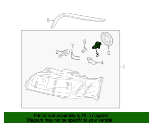 2000-2005 Volvo Low Beam Bulb 989828 | TascaParts.com