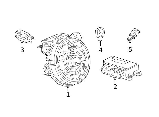 2021-2024 GM Restraints Control Module 13518546 GM | GMPartsDirect.com