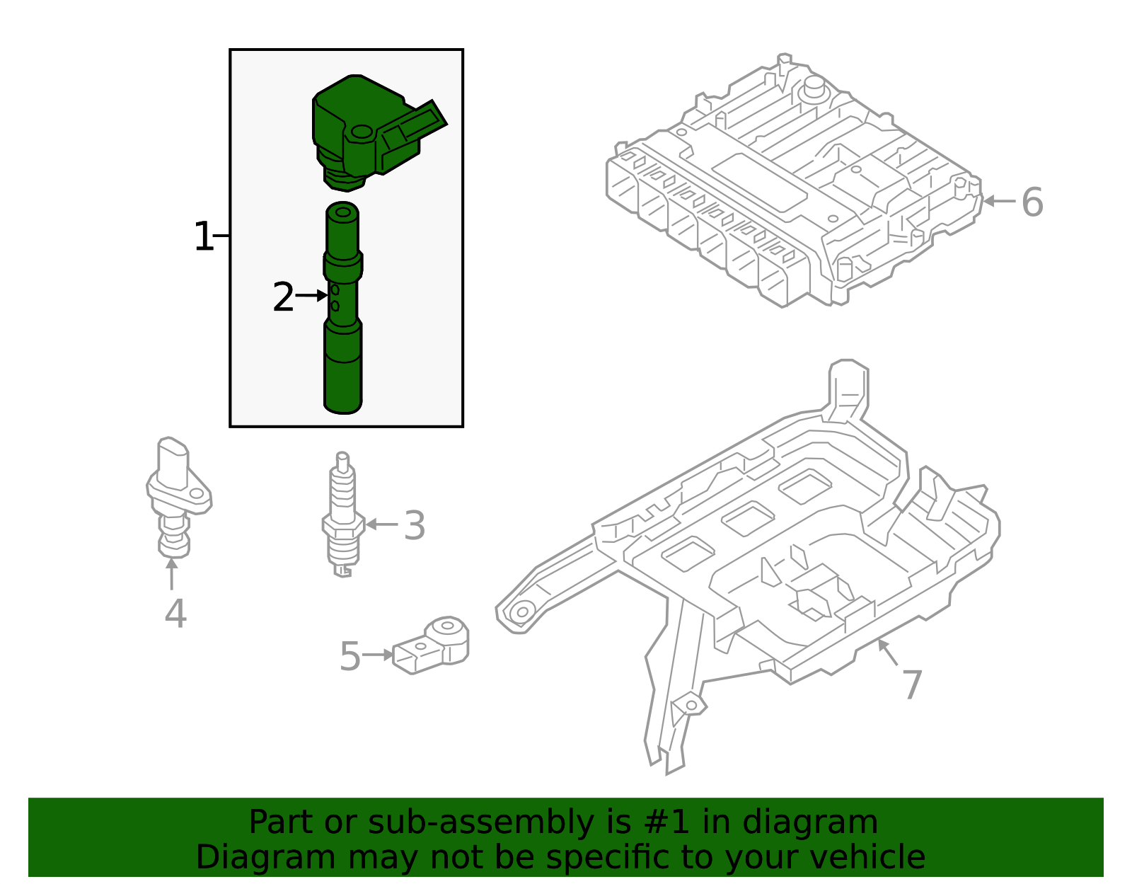2012-2025 Audi Ignition Coil 06H-905-110-P | Audi USA Parts