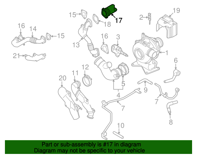 2008-2010 GM Exhaust Gas Recirculation (EGR) Valve Cooler 98034351 GM ...