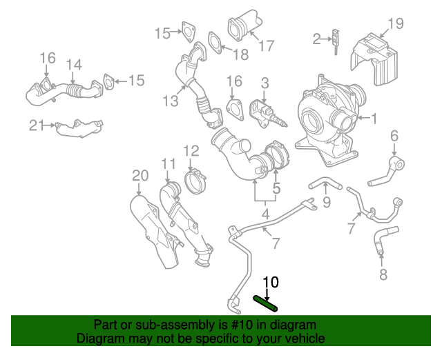2006-2010 GM Engine Coolant Hose 94013384 | TascaParts.com