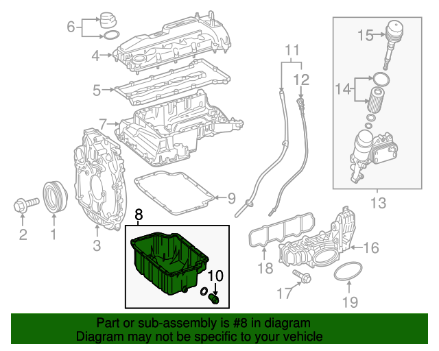 651-010-03-13 - Oil Pan 2014-2022 Mercedes-Benz | Mercedes-Benz USA Parts