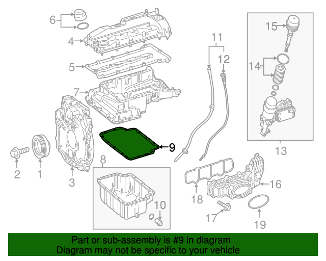 651-014-00-28-64 - Oil Pan Gasket 2014-2022 Mercedes-Benz | Mercedes ...