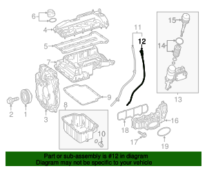651-010-21-72 - Dipstick 2014-2017 Mercedes-Benz | Mercedes-Benz USA Parts