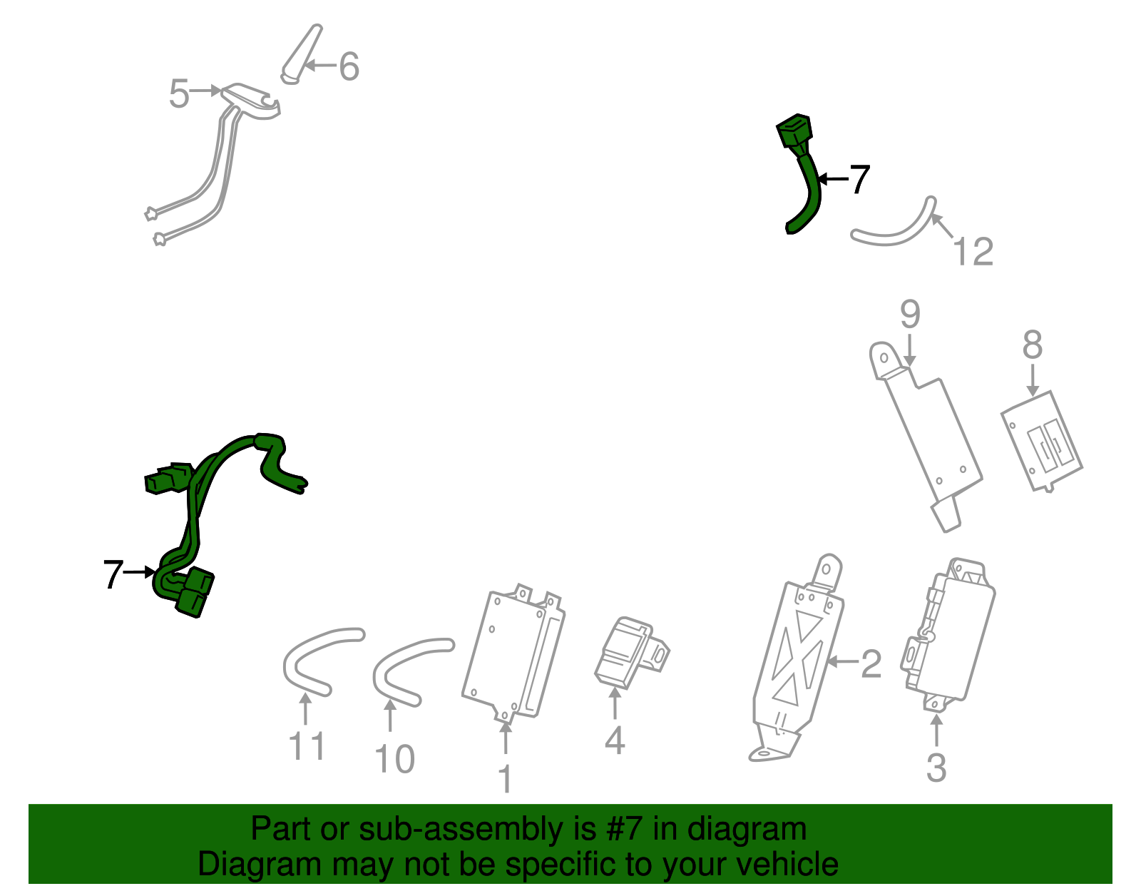 2012-2016 Chevrolet Body Wiring Harness 22872802 | QuirkParts