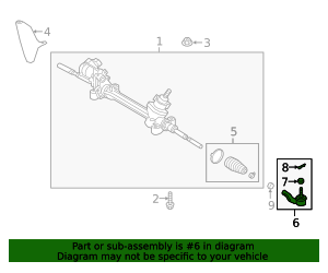 2019-2024 Lexus Steering Tie Rod End 45460-09280 | AutoNation Parts