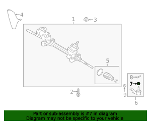 90080-17220 - Outer Tie Rod Castle Nut For 2002-2024 Lexus | Lexus OE Parts