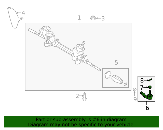 45470-09180 - Steering Tie Rod End 2019-2024 Lexus | AutoNationParts.com