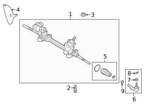 2019-2024 Lexus Steering Tie Rod End 45460-09280 | AutoNation Parts