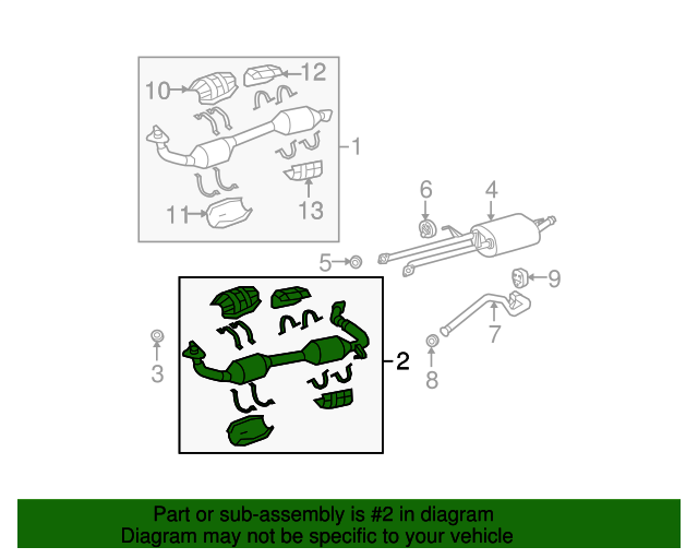 17450-0S050 - Front Pipe - 2010-2013 Toyota Tundra | OEM Genuine Toyota ...