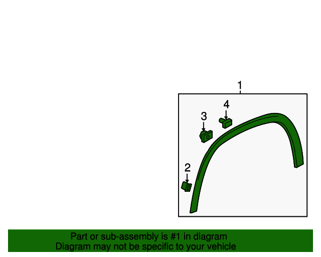 2018-2023 Chevrolet Traverse Wheel Opening Molding 84999331 ...