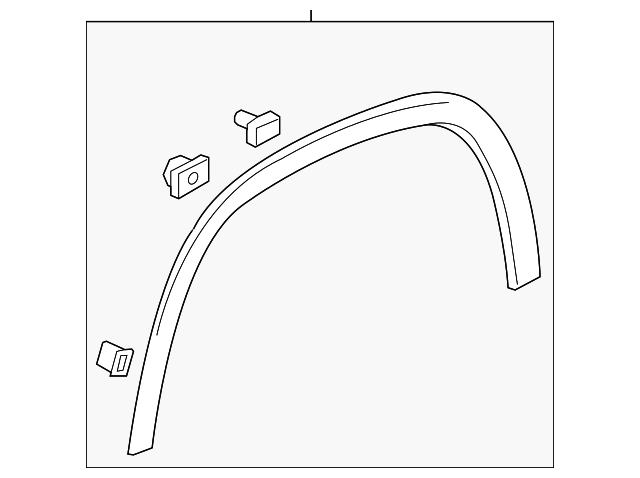 2018-2023 Chevrolet Traverse Wheel Opening Molding 84999338 | GM Parts ...