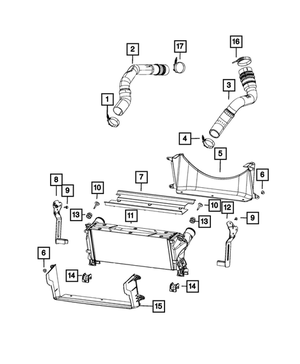 2019-2024 Ram Charge Air Cooler Shroud 68322665AC | Mopar eStore