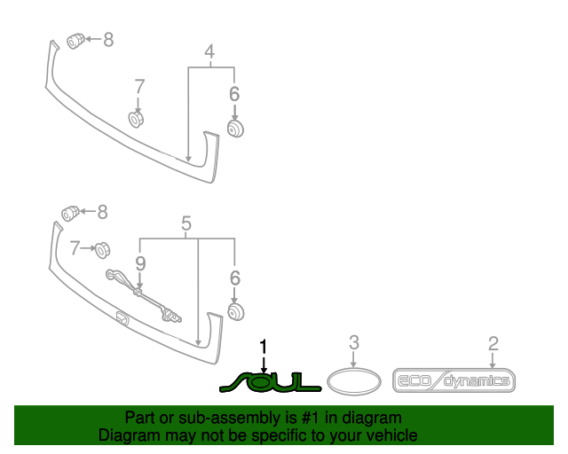86310-B2000 - Hatch Emblem 2014-2019 Kia | Kia.Parts Store