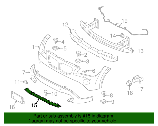 Genuine BMW 51-11-7-303-765 | Lower Trim Panel | FREE Shipping on Most ...