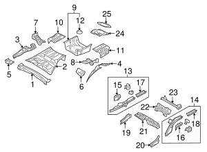 51615AL02A9P - Closing Plate - 2015-2017 Subaru | World OEM Parts Subaru