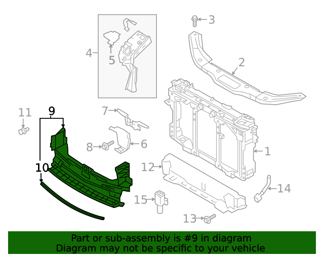 Mazda OEM Air Guide Part# KB8A-50-1C0C | OEM Vehicle Parts