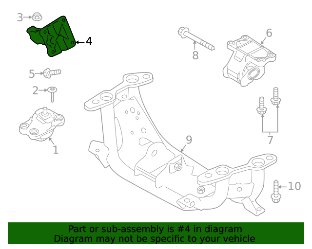 2013-2023 Land Rover Mount Bracket LR033180 | OEM Parts Online