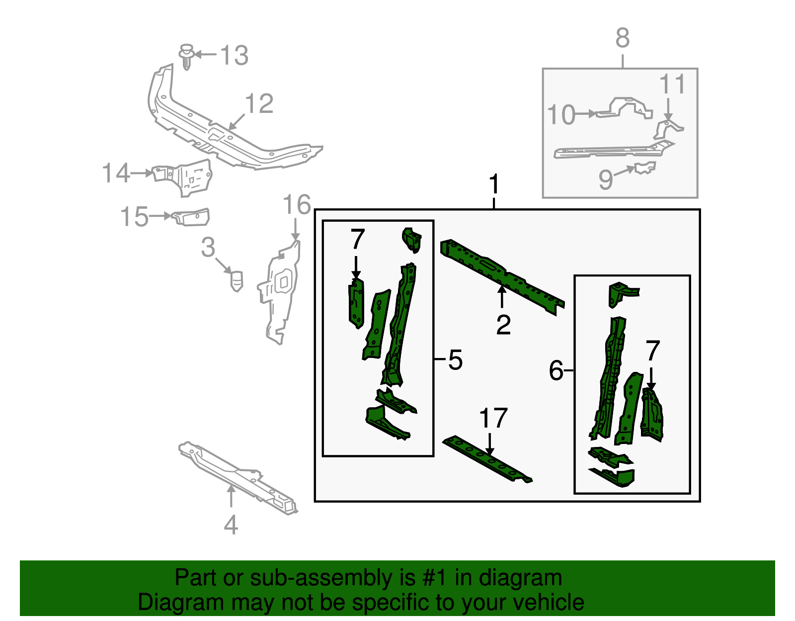 53205-0R010 - Radiator Support - 2006-2012 Toyota RAV4 | Nucar Toyota ...