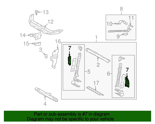 53187-0R010 - Side Support Stay - 2006-2018 Toyota RAV4 | OEM Genuine ...