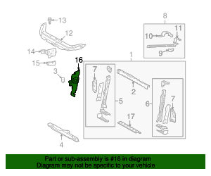 2006-2012 Toyota RAV4 Radiator Support Baffle 53294-0R010 | OEM Parts ...
