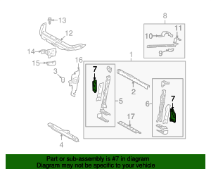 53187-0R010 - Side Support Stay - 2006-2018 Toyota RAV4 | OEM Genuine ...