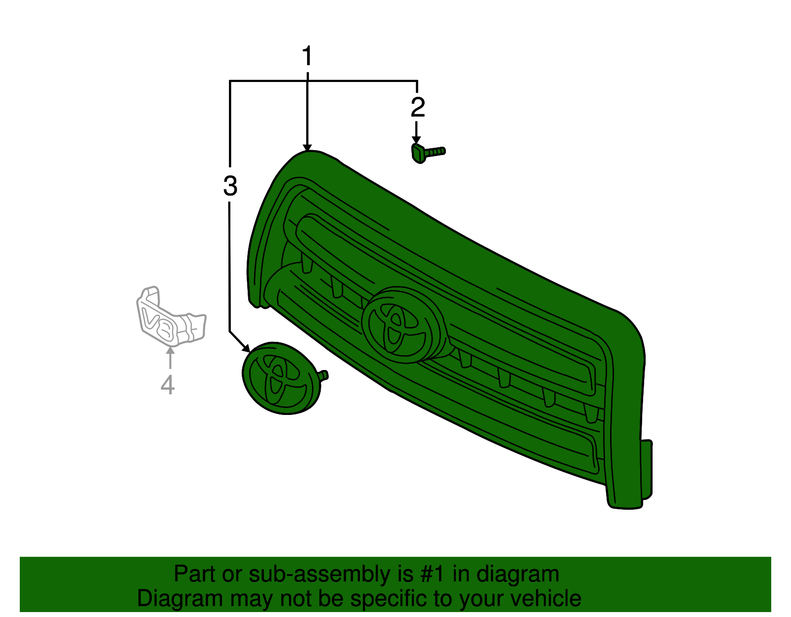 2004-2006 Toyota Tundra Grille 53100-0C120-A0 | Toyota Parts Center
