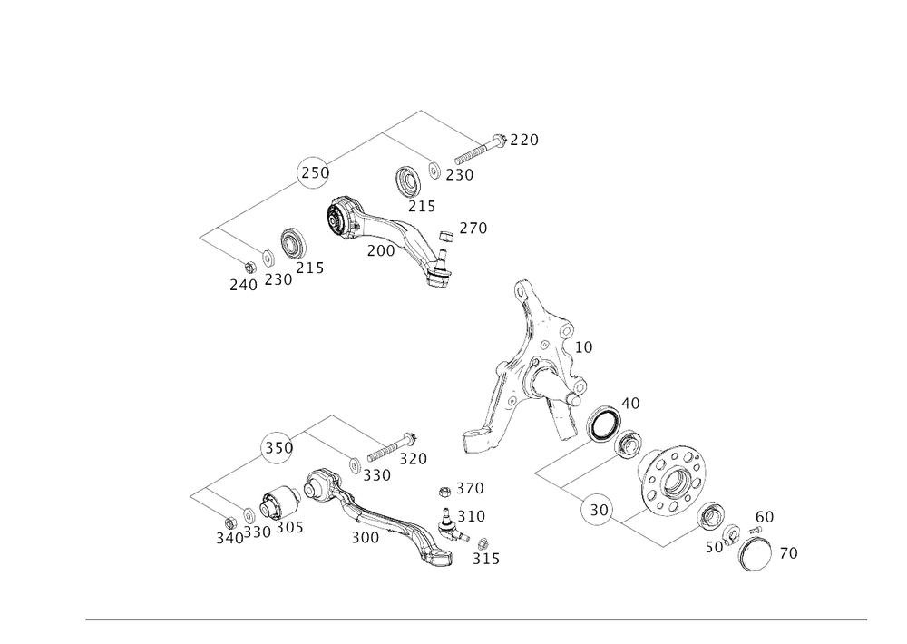 218-330-01-25 - Front Wheel Hub 2012-2018 Mercedes-Benz | MB Parts Source